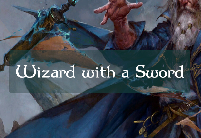 Wizard With a Sword – Two Tokens Gaming